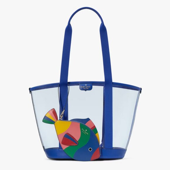 kate spade | Bags | Kate Spade What A Catch Top Handle Clear Fish Tote ...